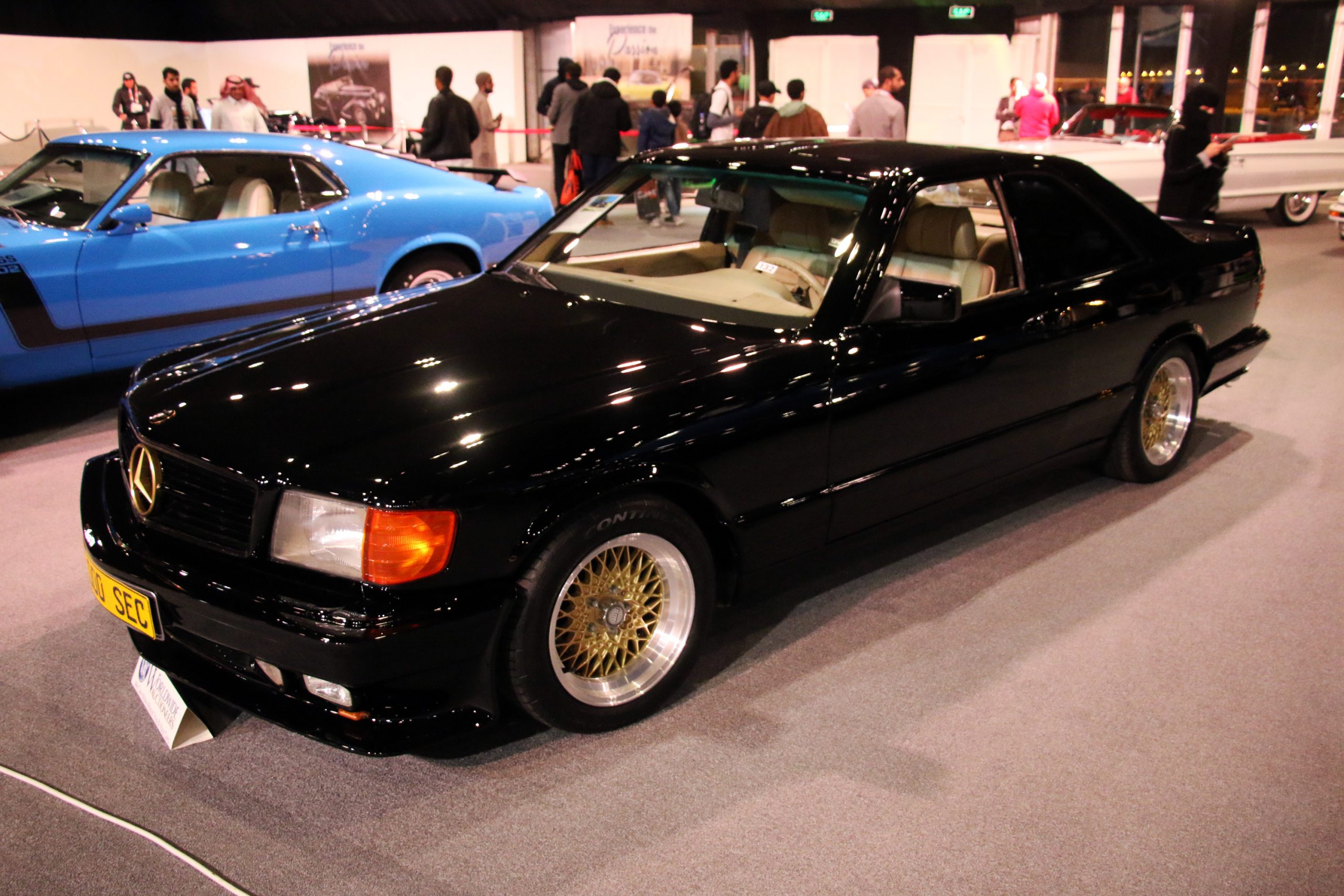 Blessed by the sight of two Mercedes-Benz 1000 SEC Gullwing Coupes ...