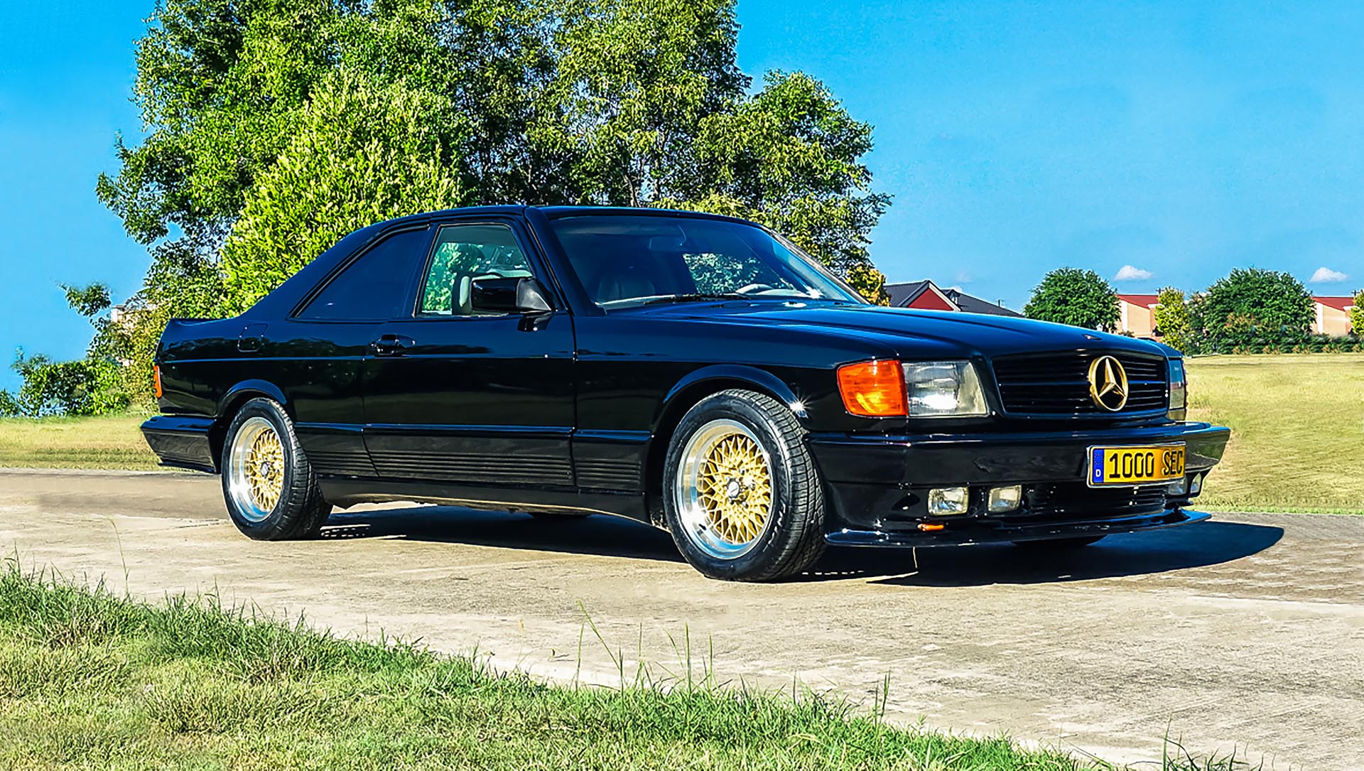 Blessed by the sight of two Mercedes-Benz 1000 SEC Gullwing Coupes ...