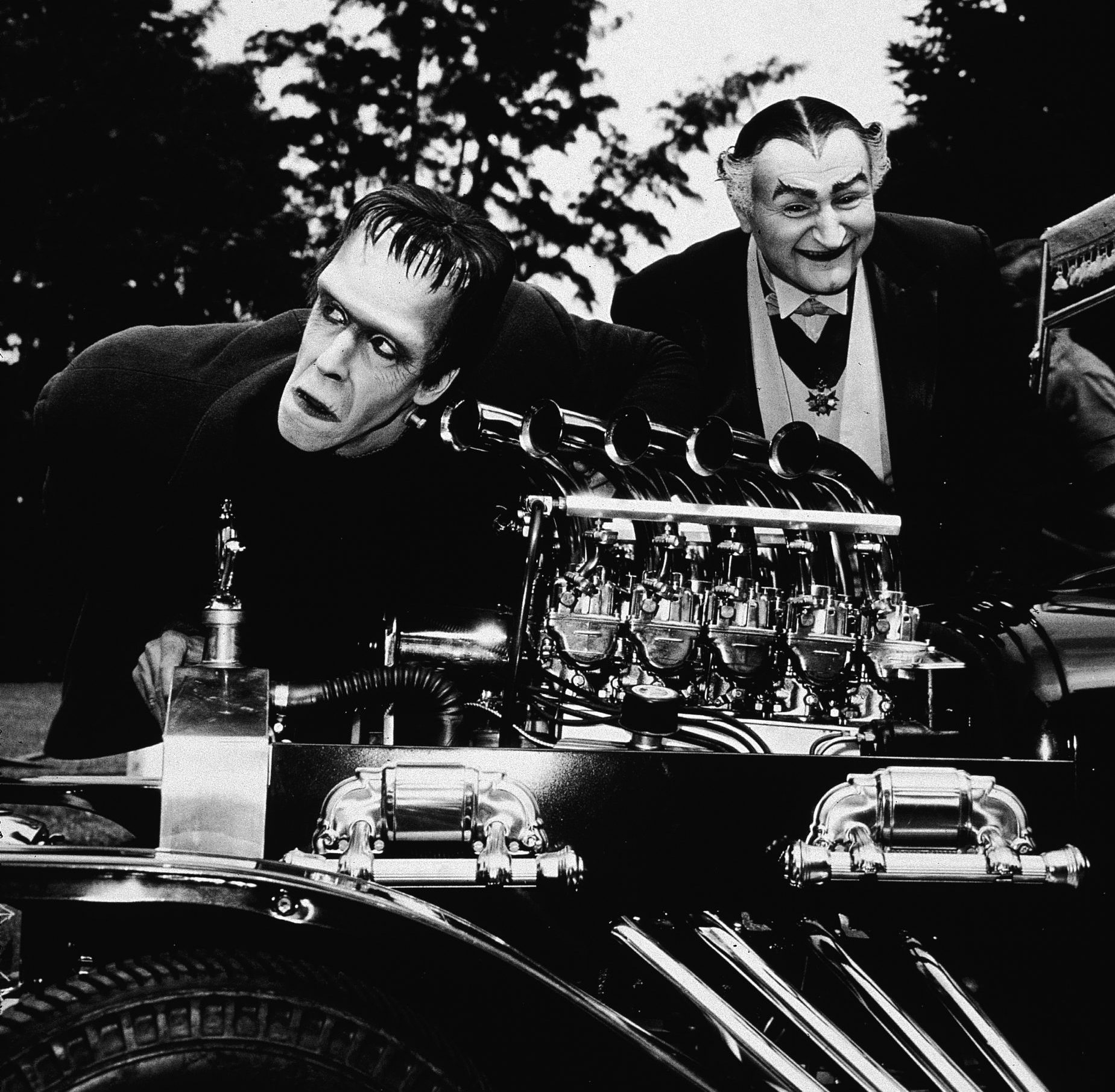 56 Halloweens ago, "The Munsters" had the ghoulest cars on the block ...