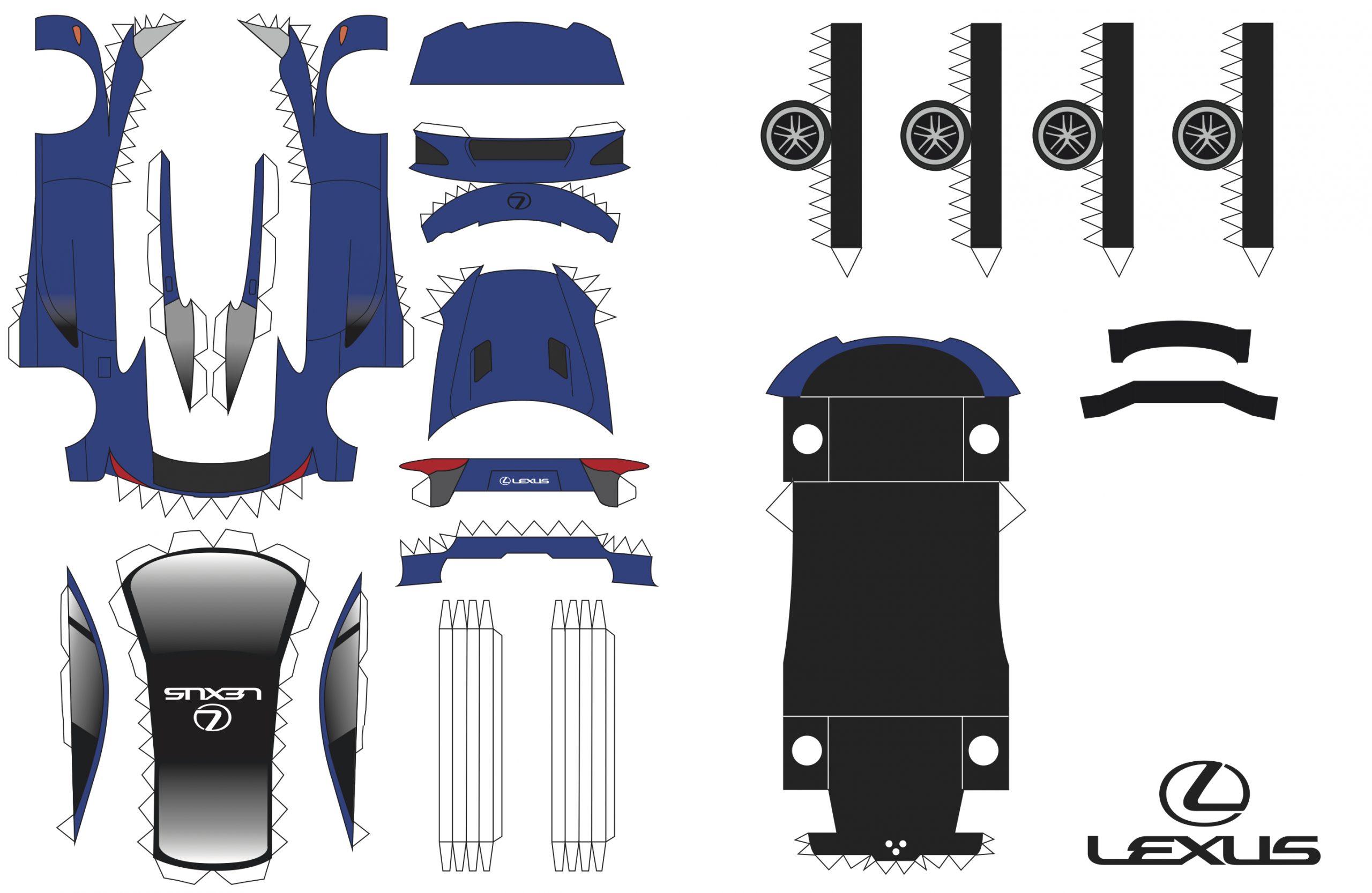 Celebrate ten years of the Lexus LFA by building your own—out of paper ...