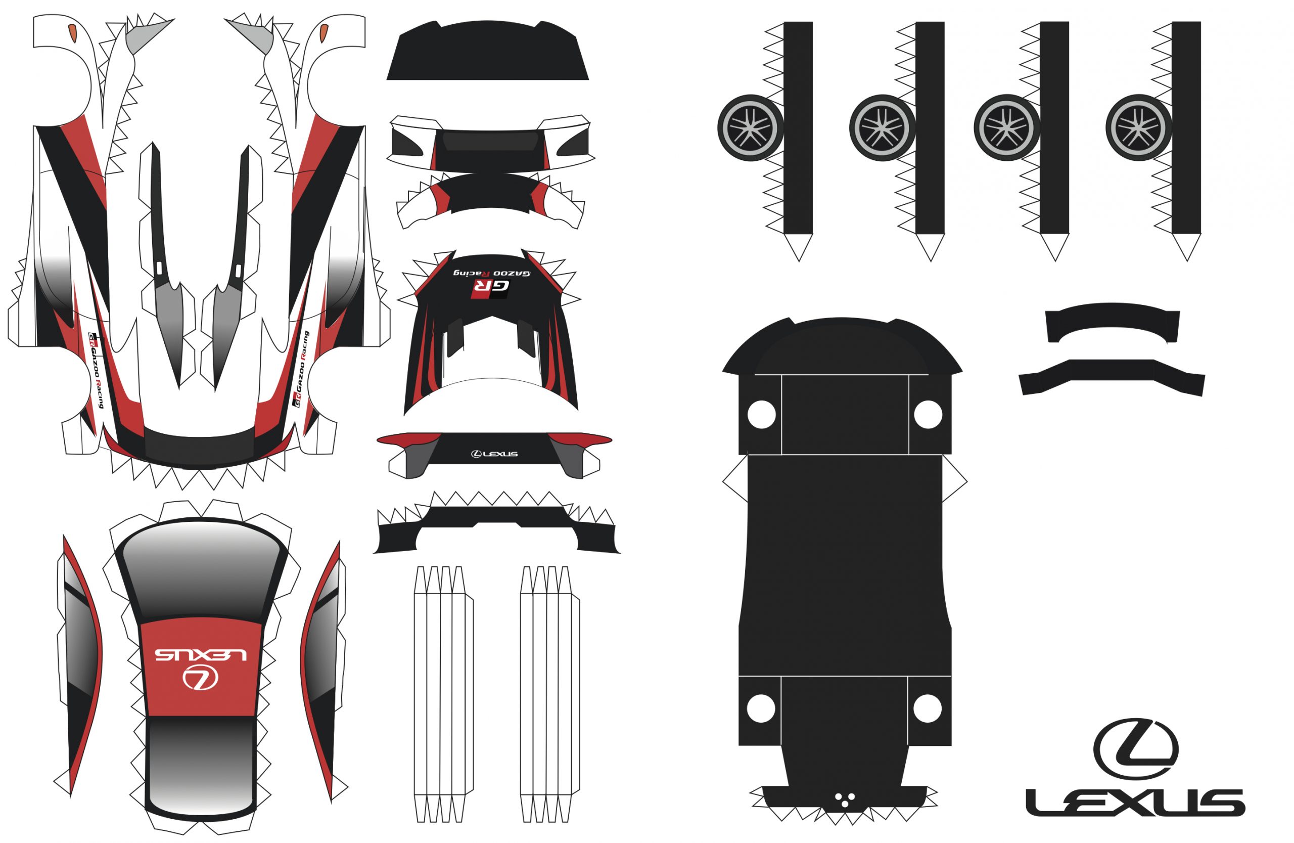 Celebrate ten years of the Lexus LFA by building your own—out of paper ...