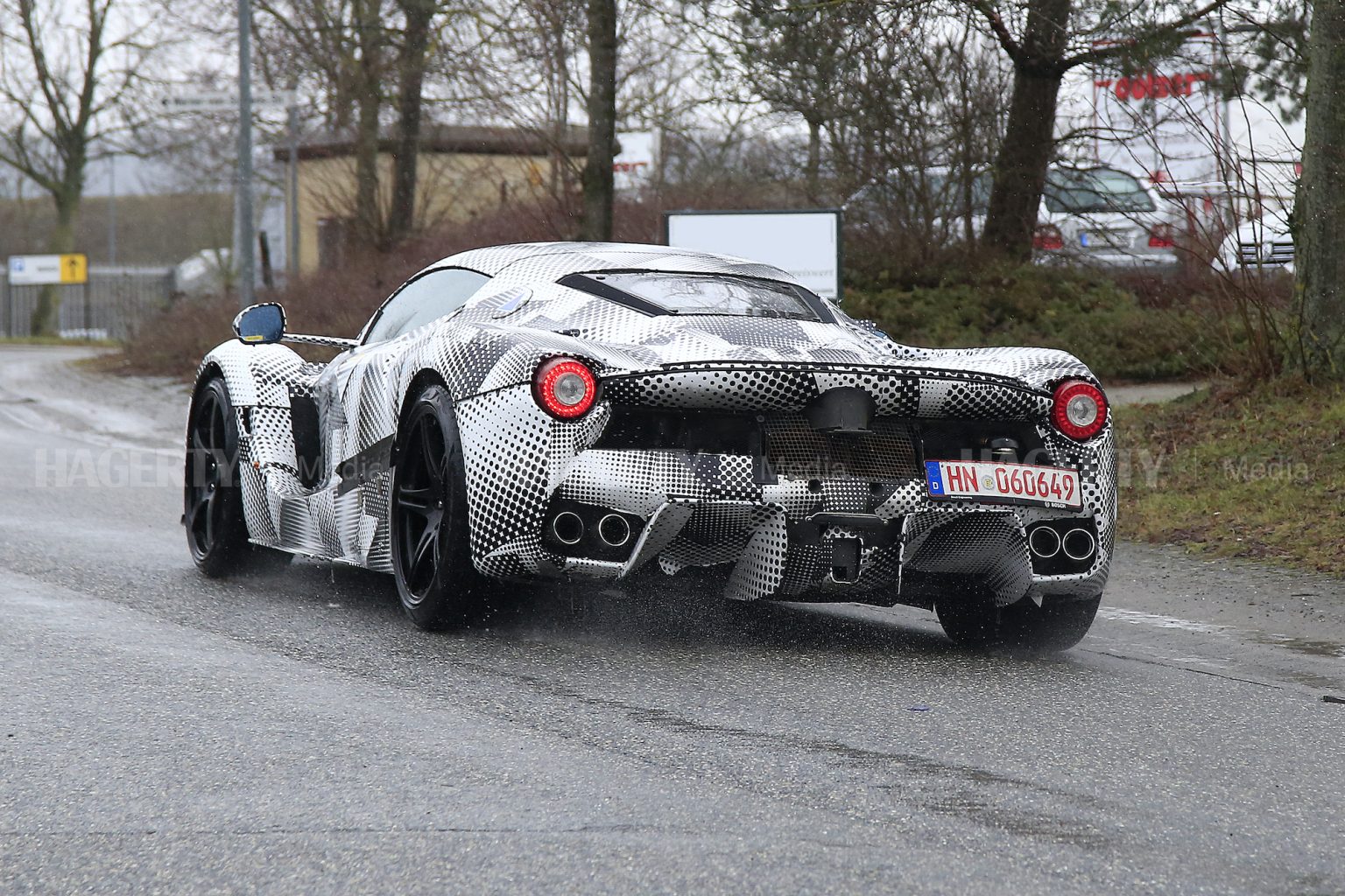 LaFerrari lookalike spied testing on wet German roads | Hagerty Media