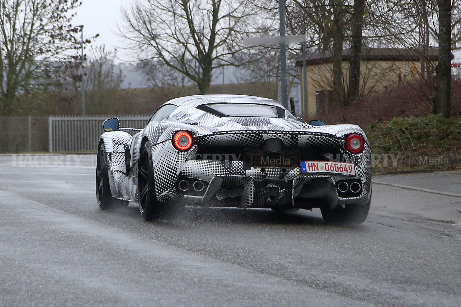 LaFerrari Look-Alike Spied Testing on Wet German Roads | IMSA