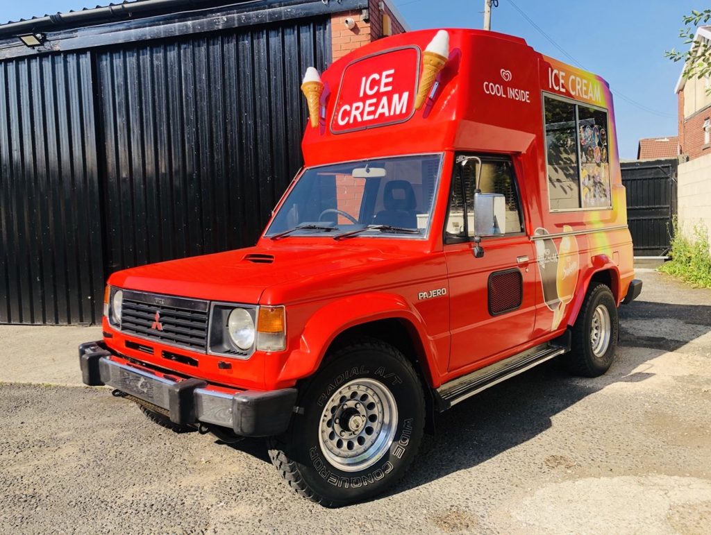 This Mitsubishi Pajero ice cream van is perfect for wilderness snack ...