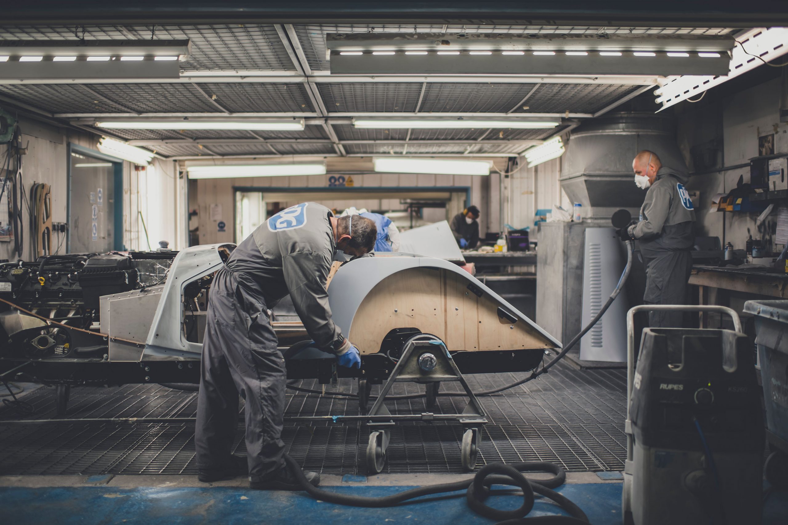 Get hyped for the next 3 Wheeler by flying through Morgan's factory ...