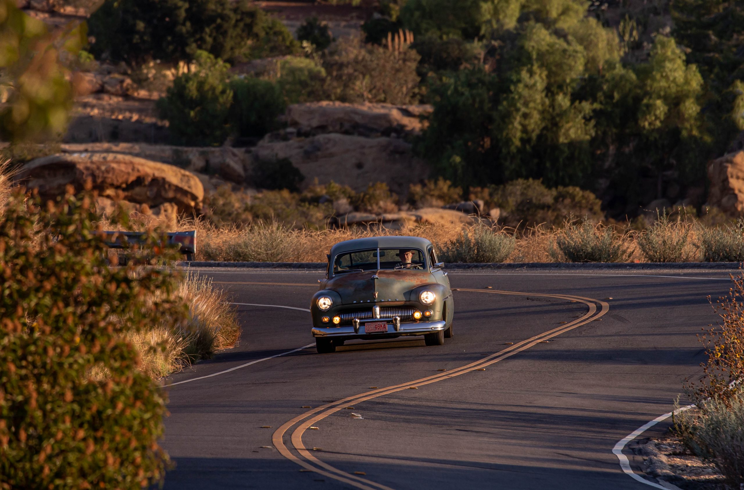 Driving Icon's electric 1949 Mercury sleeper sled - Hagerty Media