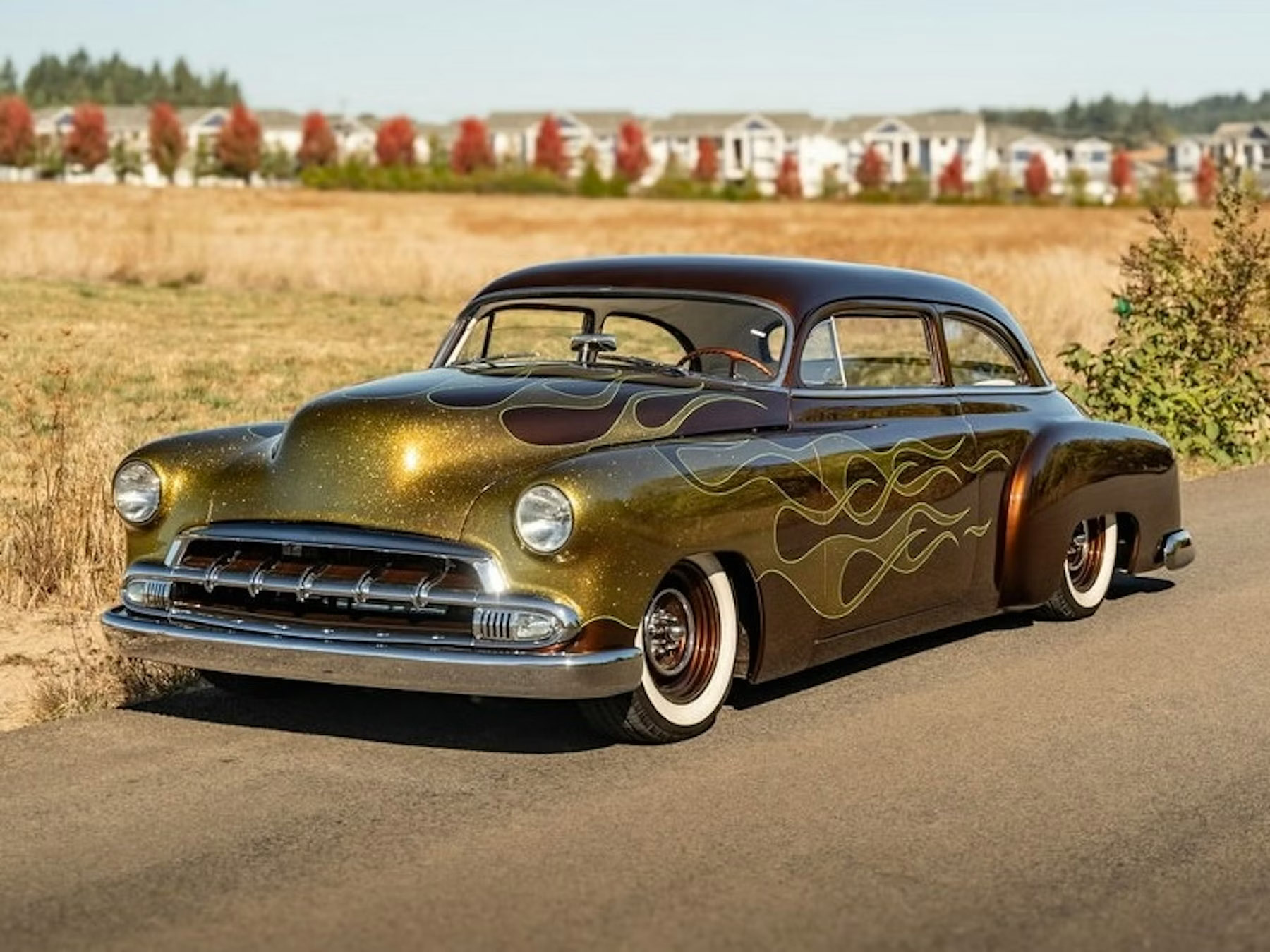 Chopped, Bagged, and Flamed, This ’52 Chevy Is the Root Beer Custom of ...